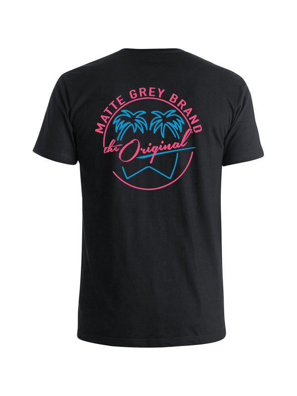 Matte Grey Men's Vice Tee - Black (Bloom / Ocean) - Haus of Grey